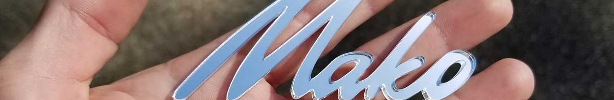 Chrome Mako Shark Emblem – YOAST FABRICATION