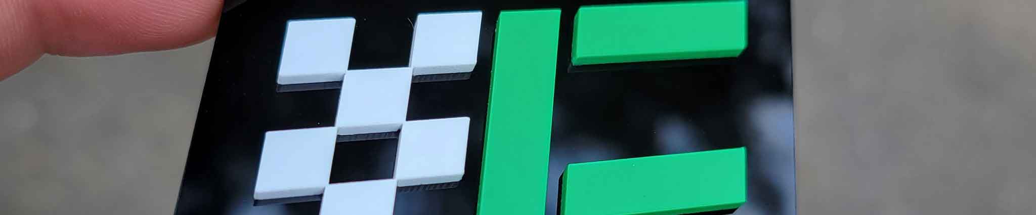 Checkered Flag Letter Emblem – YOAST FABRICATION